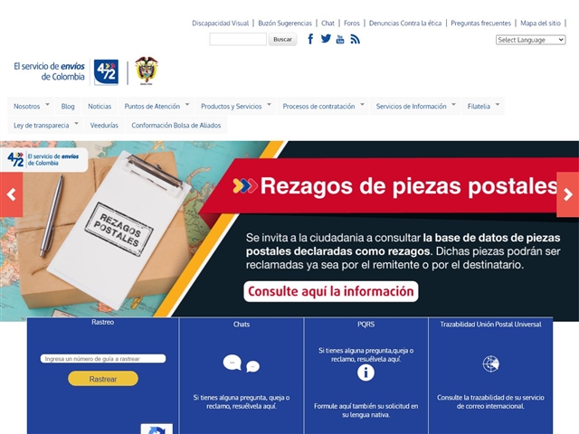 Colombie : Servicio postales nacionales | Netguide