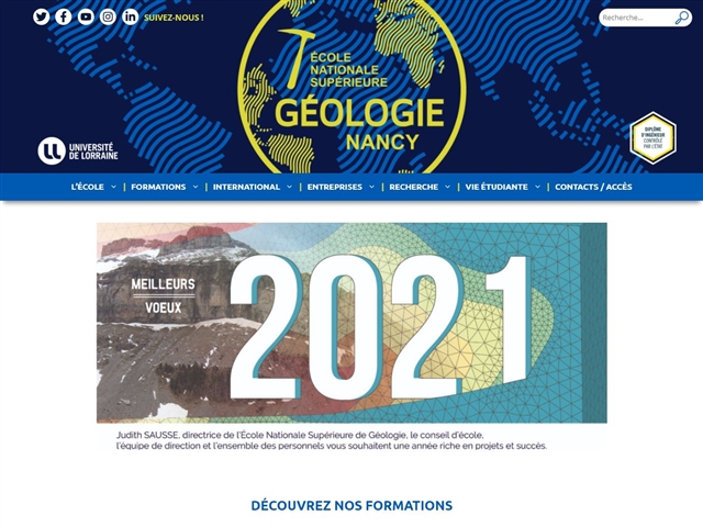 École nationale supérieure de géologie (ENSG) | Netguide